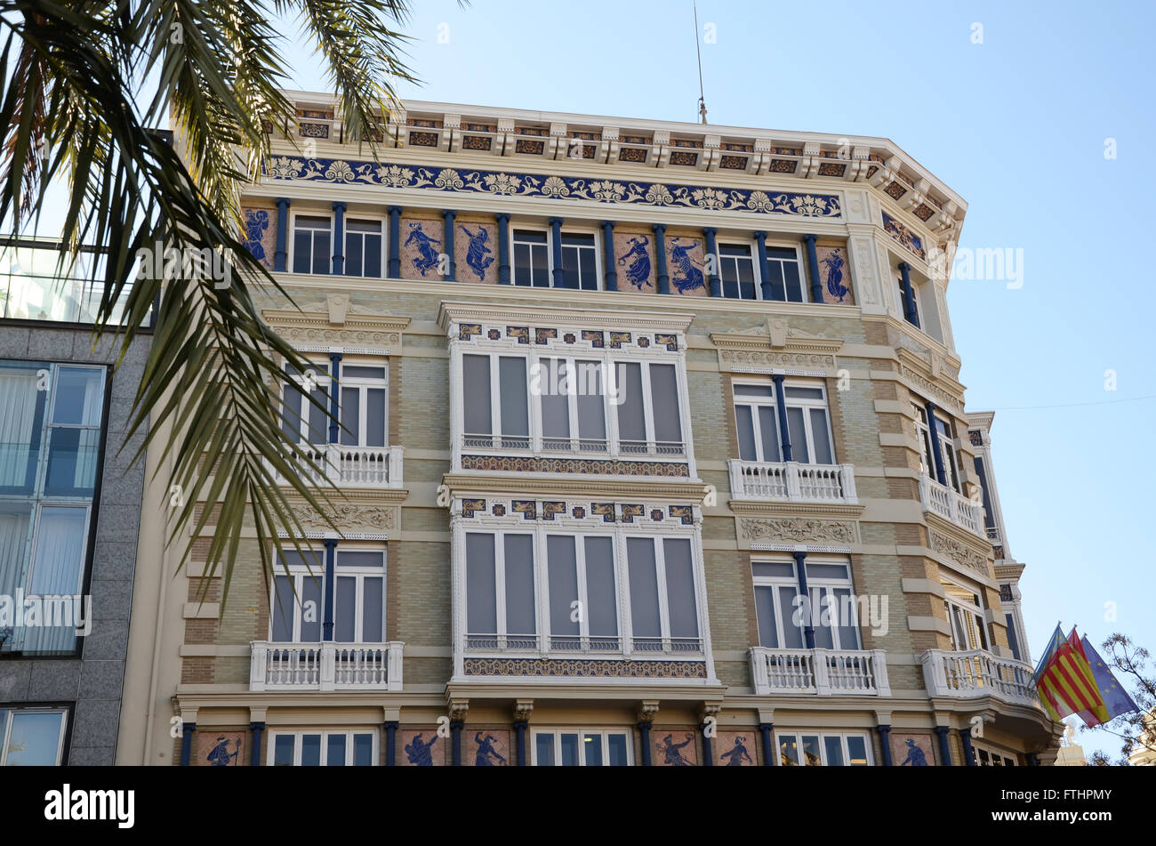 decorative architecture Valencia Spain Stock Photo - Alamy