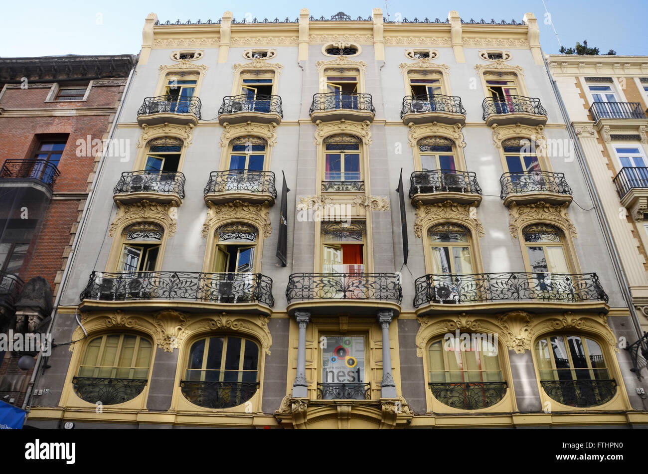 decorative architecture Valencia Spain Stock Photo - Alamy