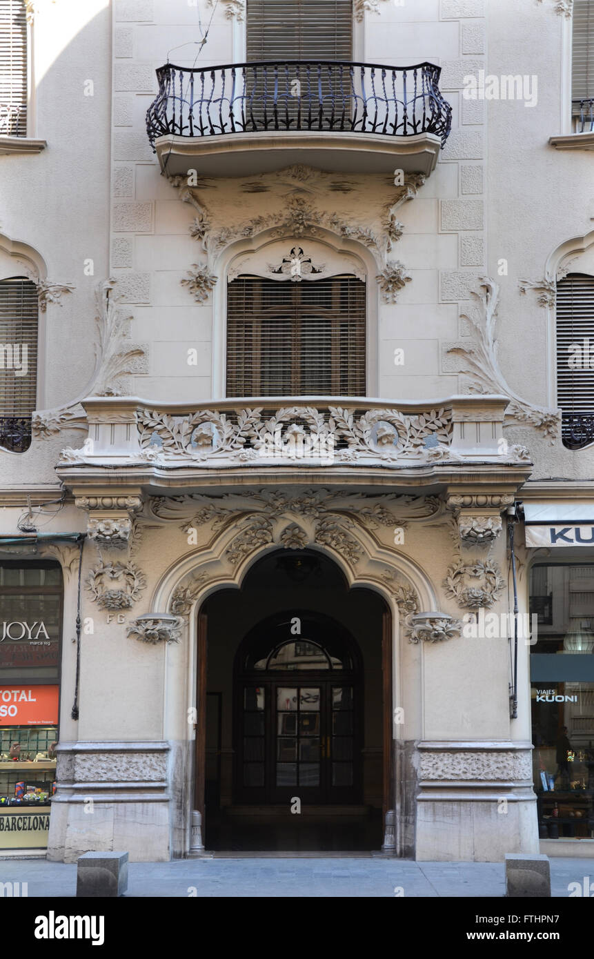 decorative architecture Valencia Spain Stock Photo - Alamy