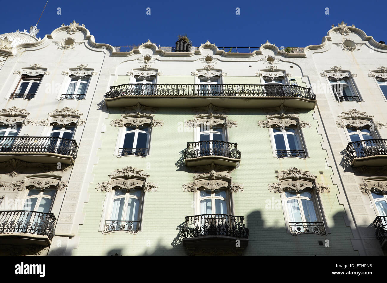 decorative architecture Valencia Spain Stock Photo - Alamy