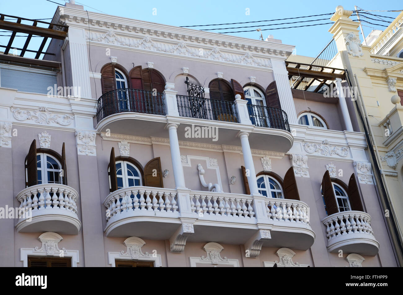 decorative architecture Valencia Spain Stock Photo - Alamy