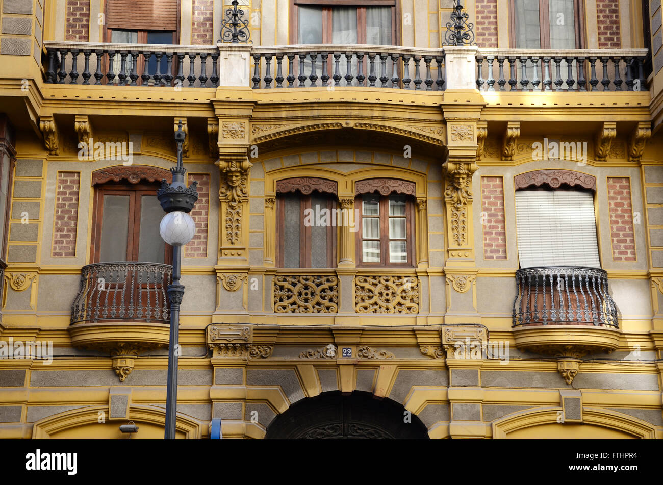 decorative architecture Valencia Spain Stock Photo - Alamy