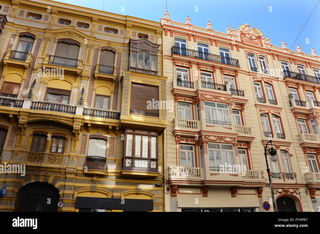 decorative architecture Valencia Spain Stock Photo - Alamy
