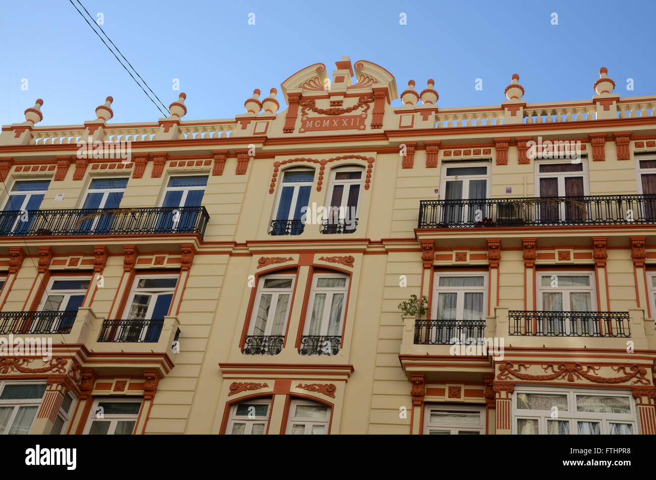 decorative architecture Valencia Spain Stock Photo - Alamy