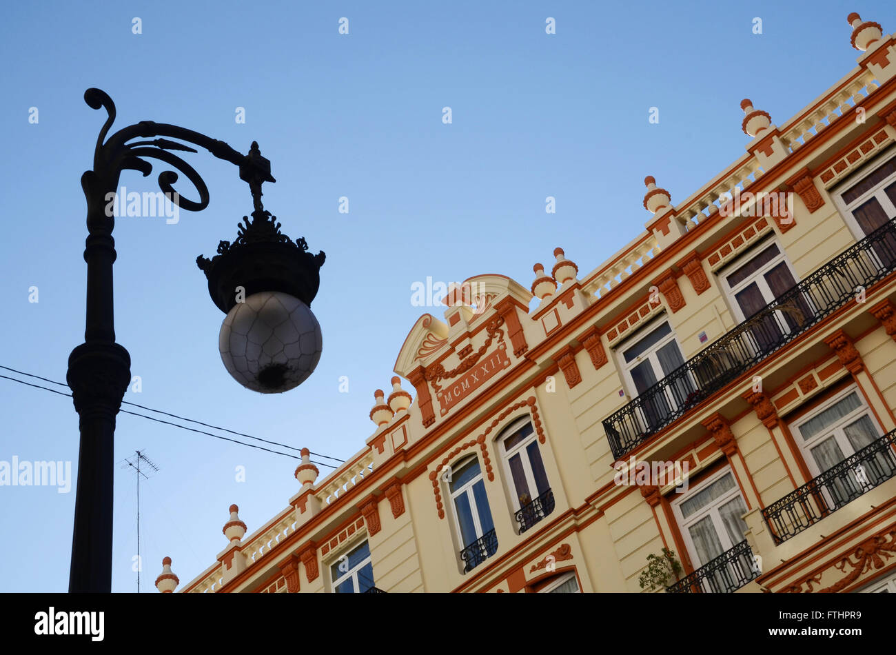 decorative architecture Valencia Spain Stock Photo - Alamy