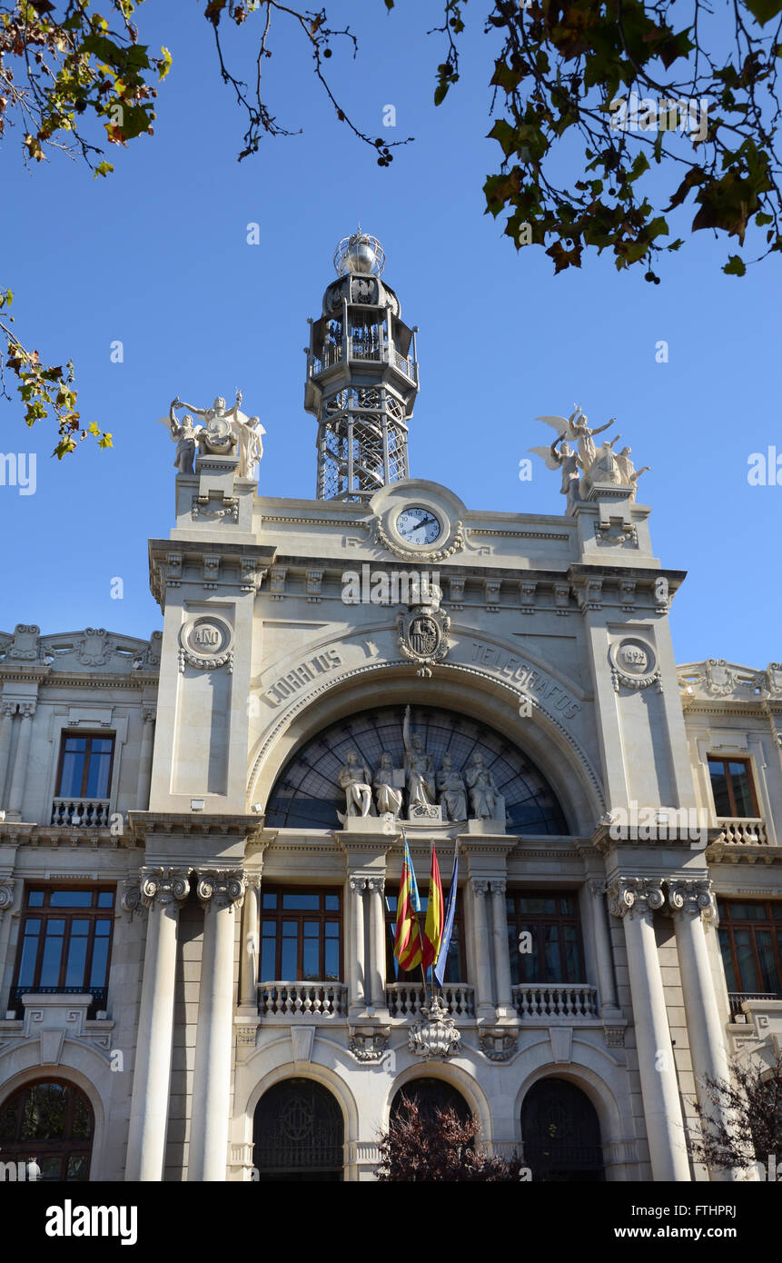 Valencia Central Post Office, Spain, designed by Miguel Angel Navarro ...