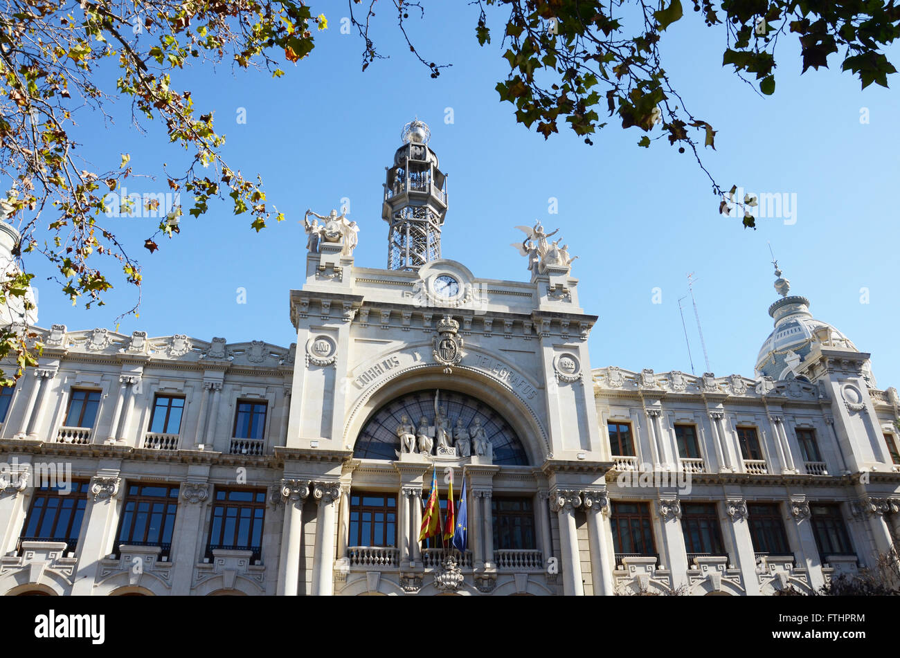 Valencia Central Post Office, Spain, designed by Miguel Angel Navarro ...