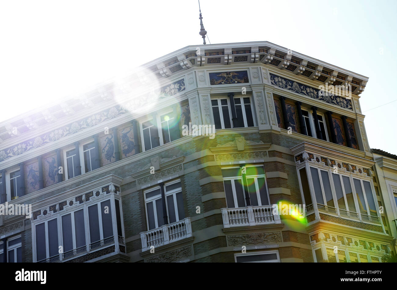 decorative architecture Valencia Spain Stock Photo - Alamy