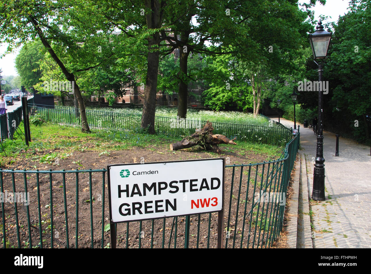 Hampstead Green sign London NW3 Stock Photo - Alamy