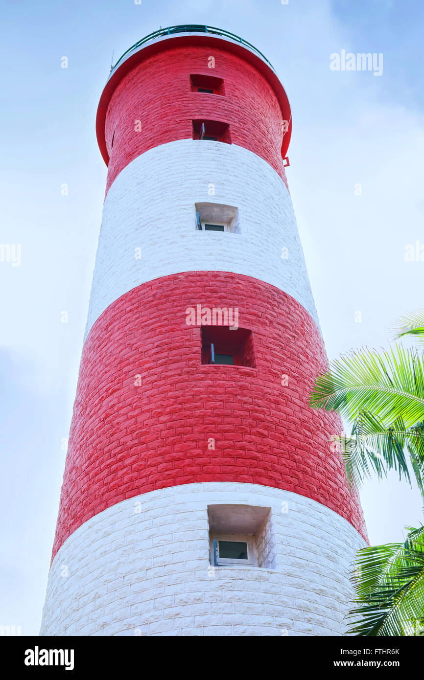 Tower lighthouse view from below. Thiruvananthapuram, India Stock Photo ...