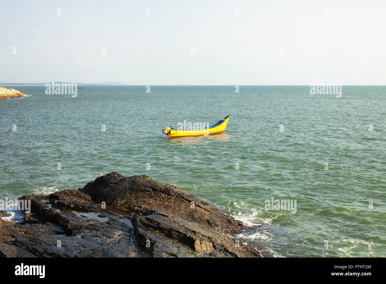 Fishing boat empty at sea hi-res stock photography and images - Alamy