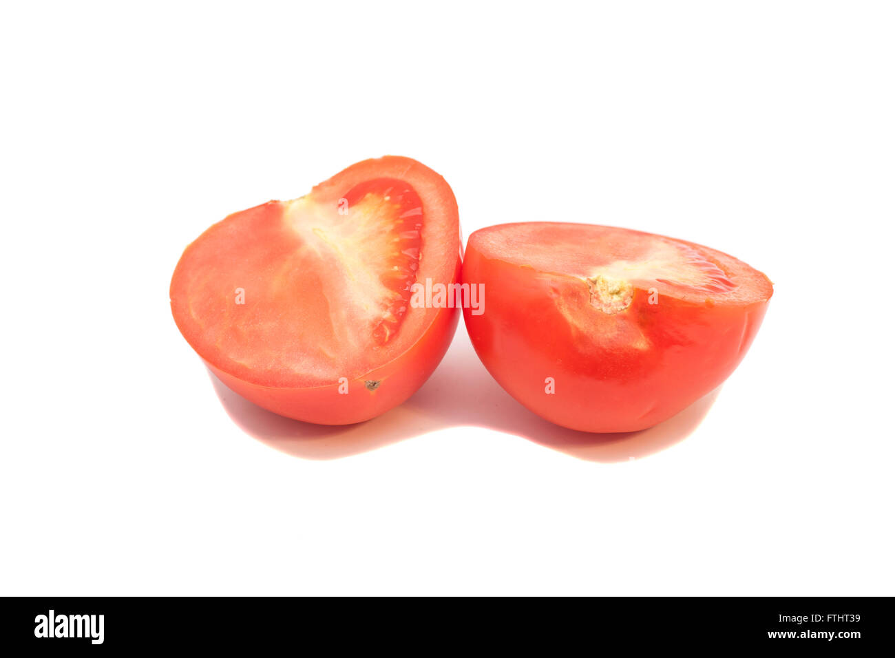 Tomato sliced isolated on white background Stock Photo - Alamy
