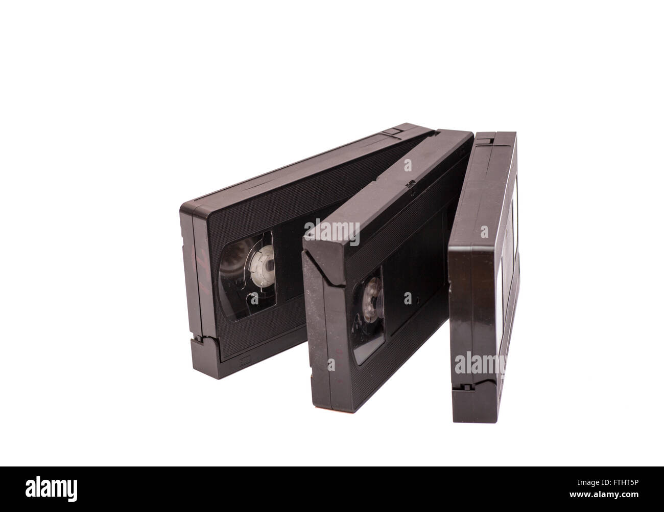 Old vhs video cassettes isolated on white Stock Photo - Alamy