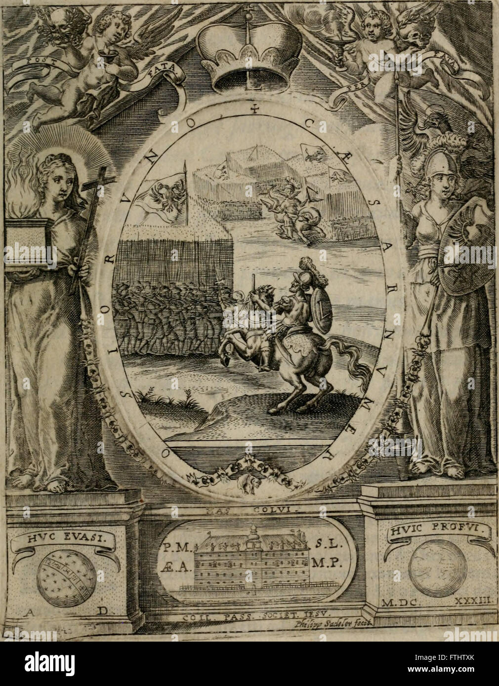 This 17th-century engraving depicts the temple of gratitude dedicated ...