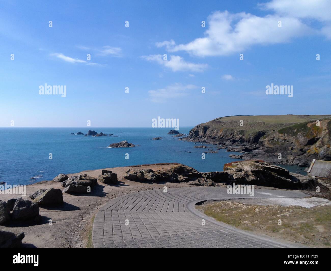 Beautiful Coves near the Lizard Cornwall Stock Photo - Alamy