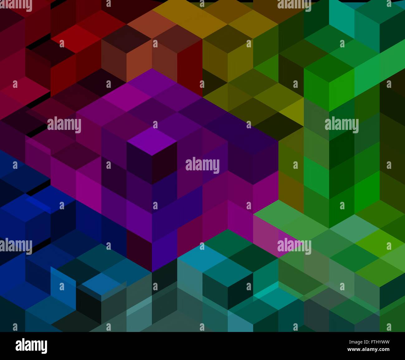 2d abstract illustration with multiple colors to be used as a ...