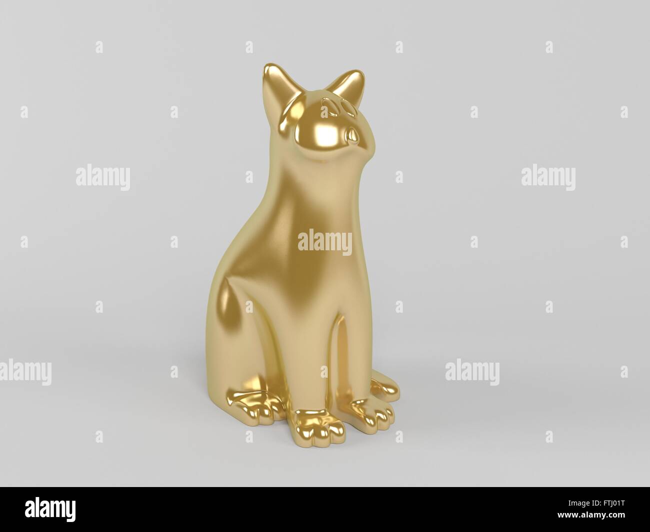 Gold cat statue hi-res stock photography and images - Alamy
