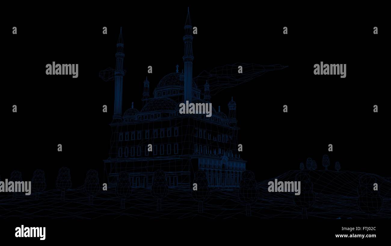 Arabic wind tower sketch hi-res stock photography and images - Alamy