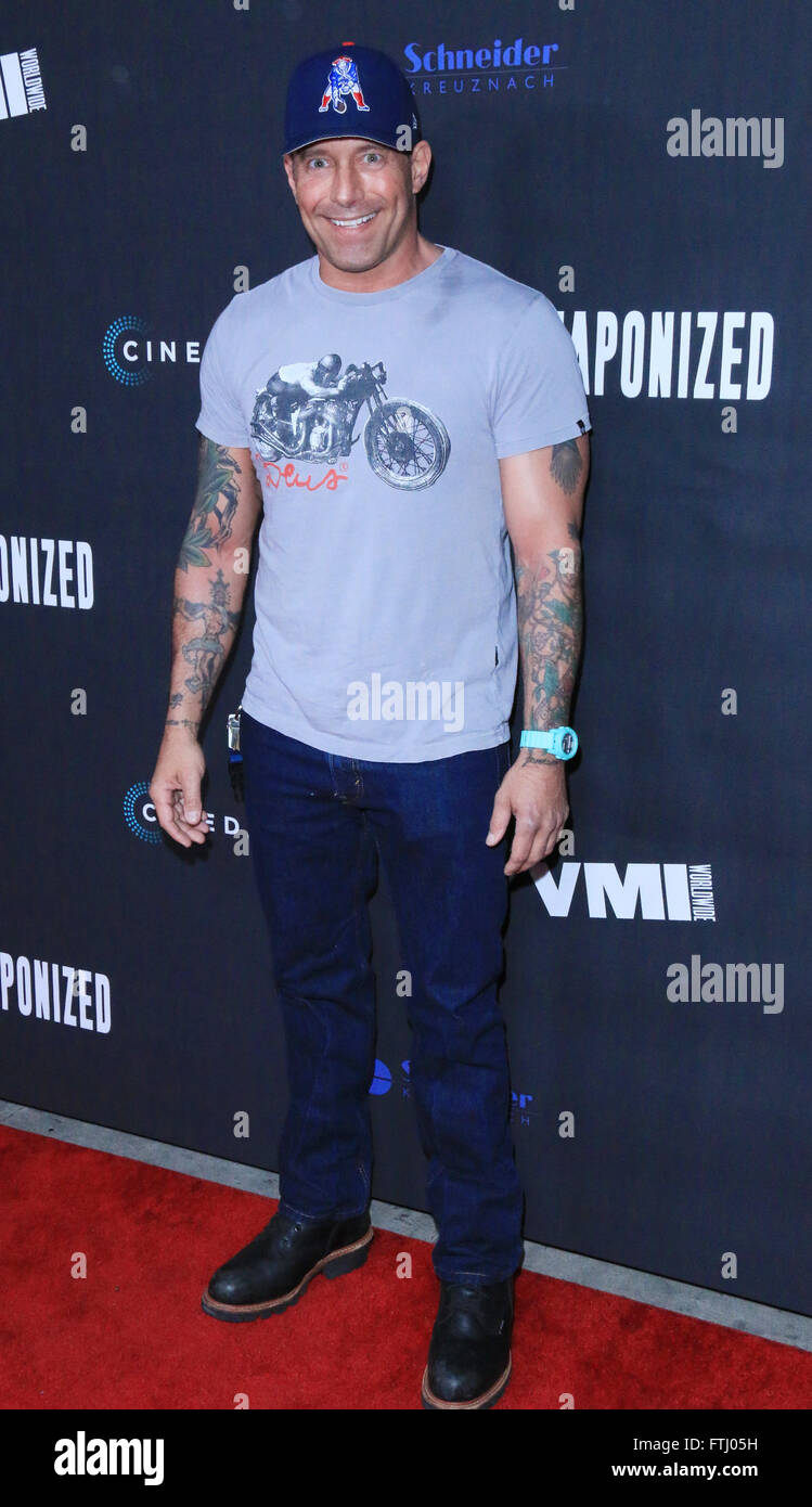 Los Angeles Premiere of 'Weaponized' - Arrivals Featuring: Johnny ...