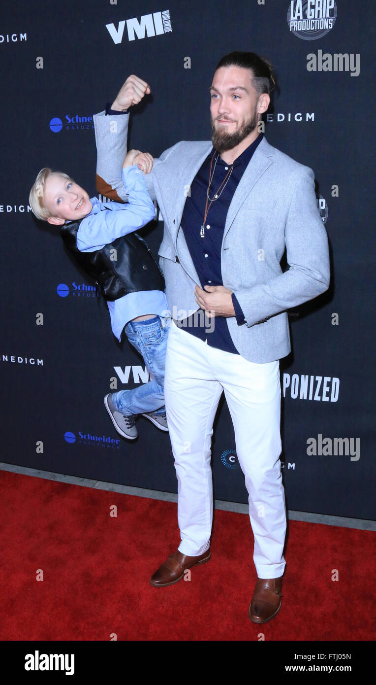 Los Angeles Premiere of 'Weaponized' - Arrivals Featuring: Hunter ...