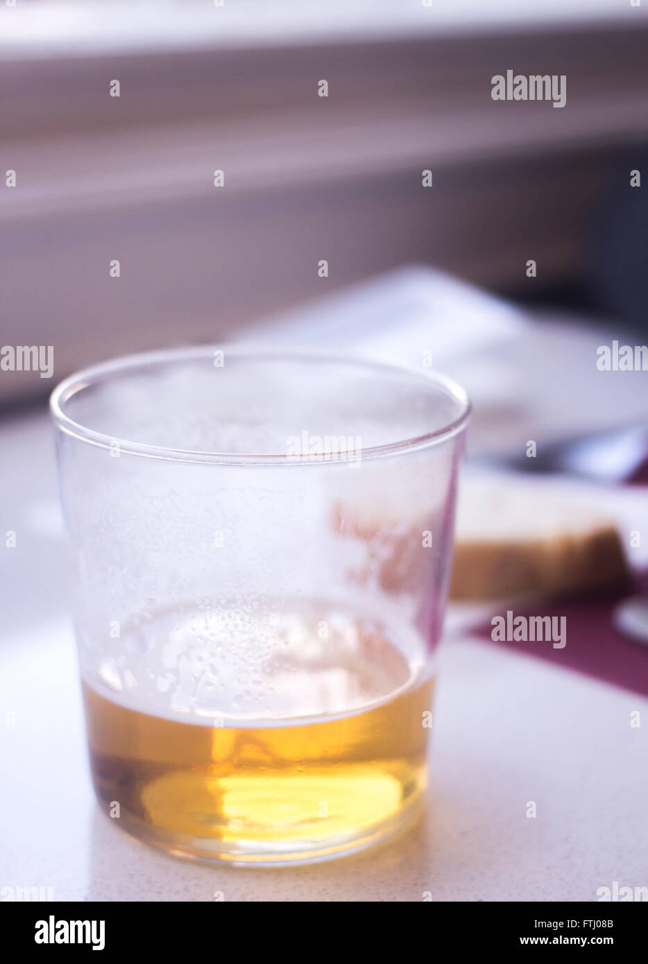 Half drunk beer pint table hi-res stock photography and images - Alamy