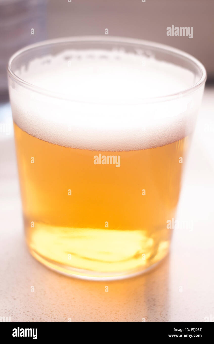 Lager beer glass in restaurant bar photo Stock Photo - Alamy