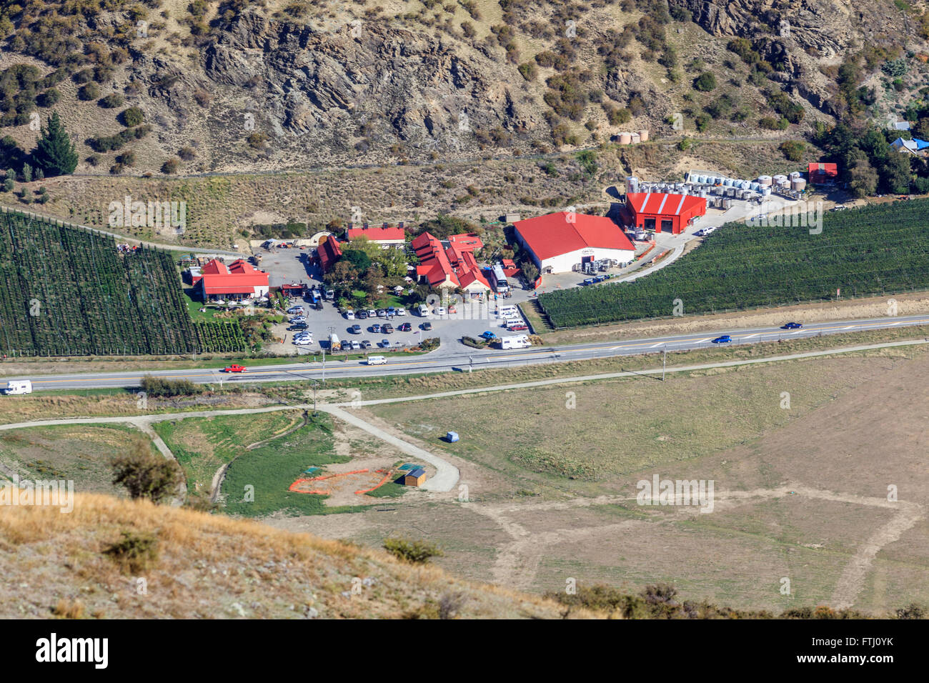 Gibbston Valley Winery, North facing slope,Queenstown,Central Otago ...