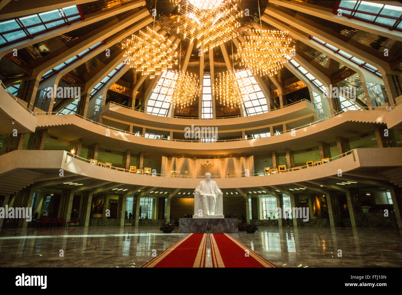 Statue of Albanian dictator Ever Hoxha in Hoxha museum, Tirana. Hoxha's ...