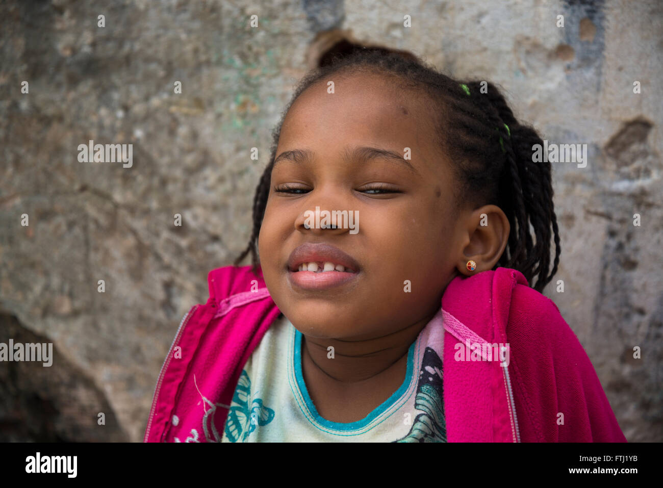 Little girl, Gentois community, bairro da Federação, Salvador, Bahia ...