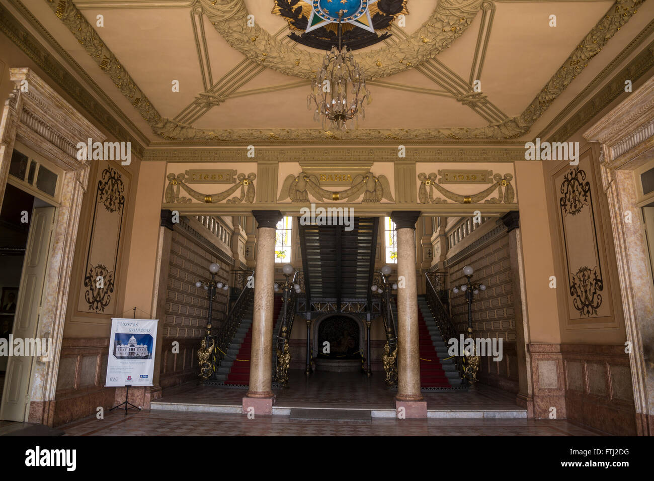 Palácio Rio Branco, Praça Tomé de Sousa, Salvador, Bahia, Brazil Stock ...