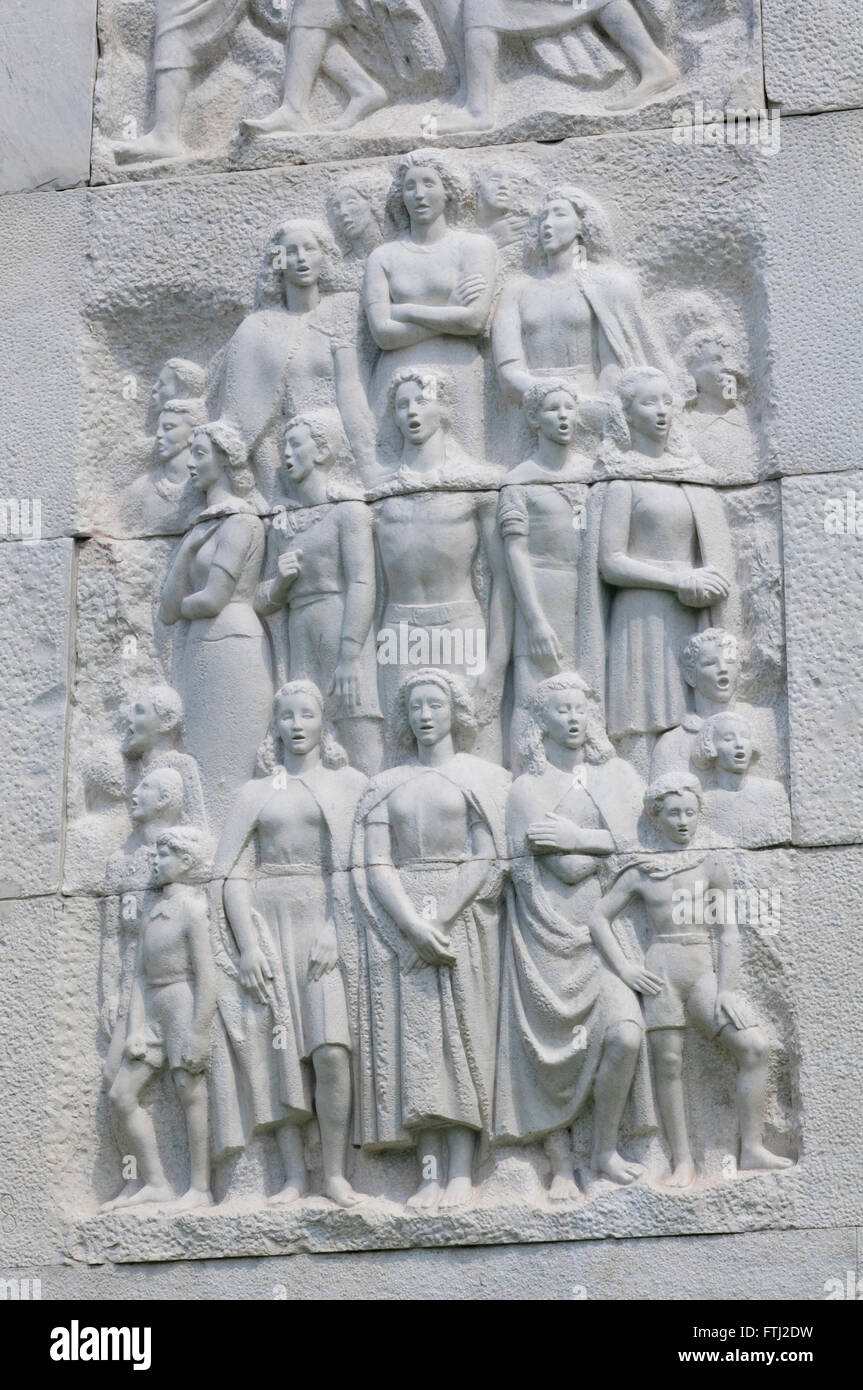 Italy, Lazio, Rome, Eur district, Guglielmo Marconi Obelisk by Arturo ...