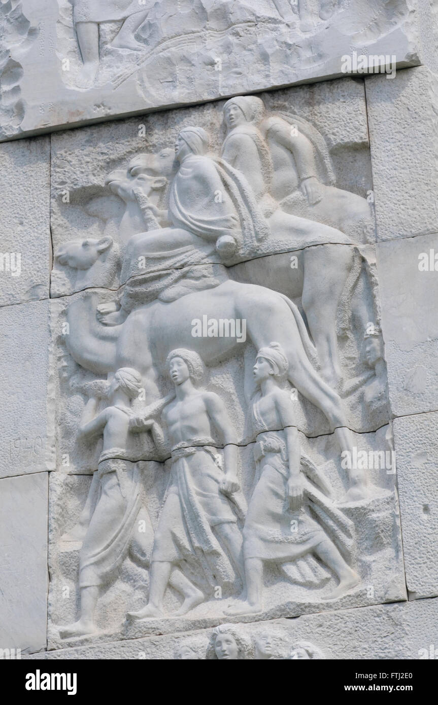 Italy, Lazio, Rome, Eur district, Guglielmo Marconi Obelisk by Arturo ...