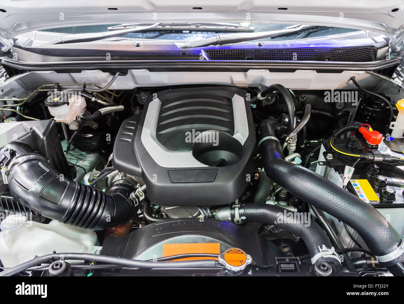 New engine technology from the pickup car Stock Photo - Alamy