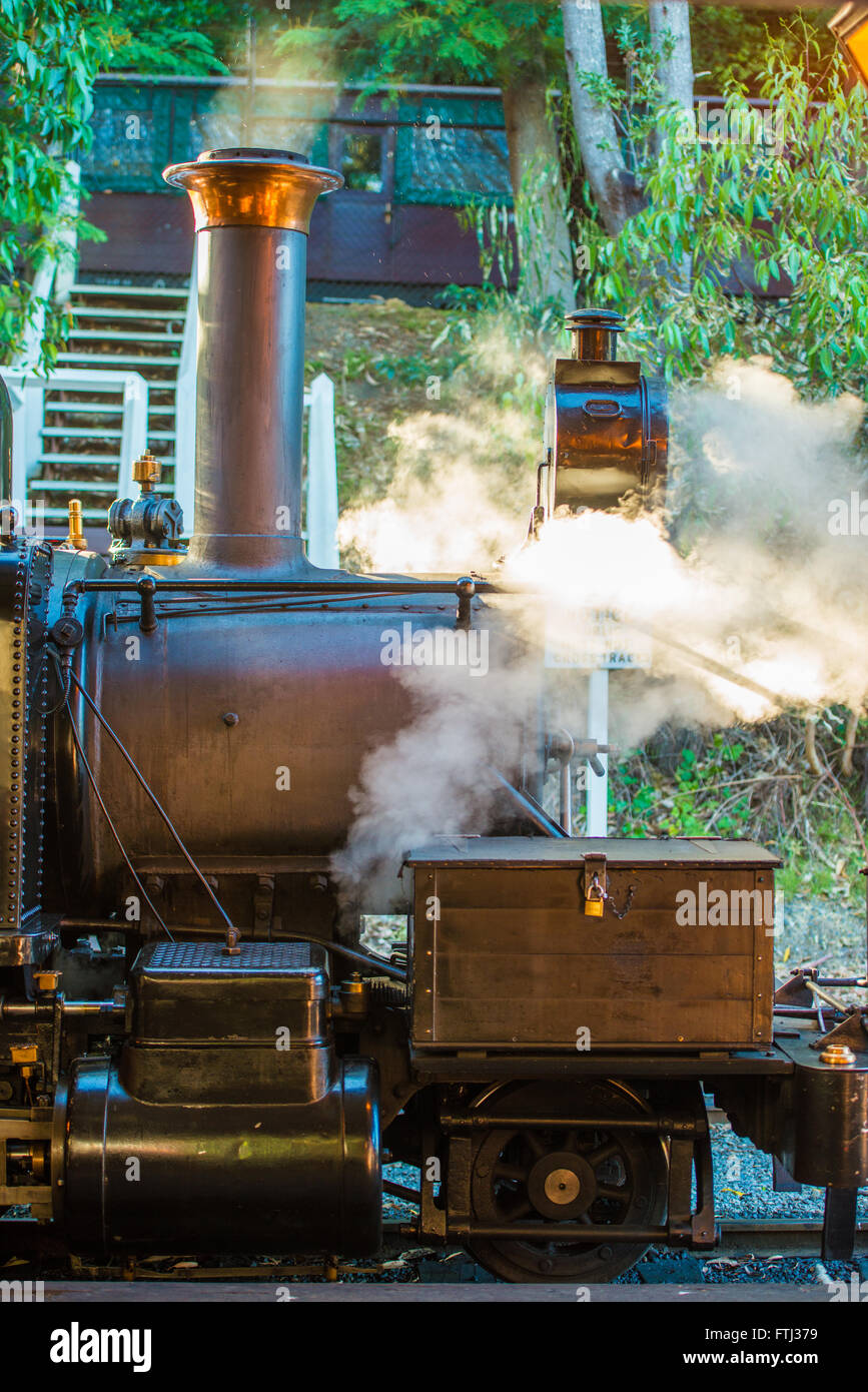 Puffing Billy steam train Stock Photo - Alamy