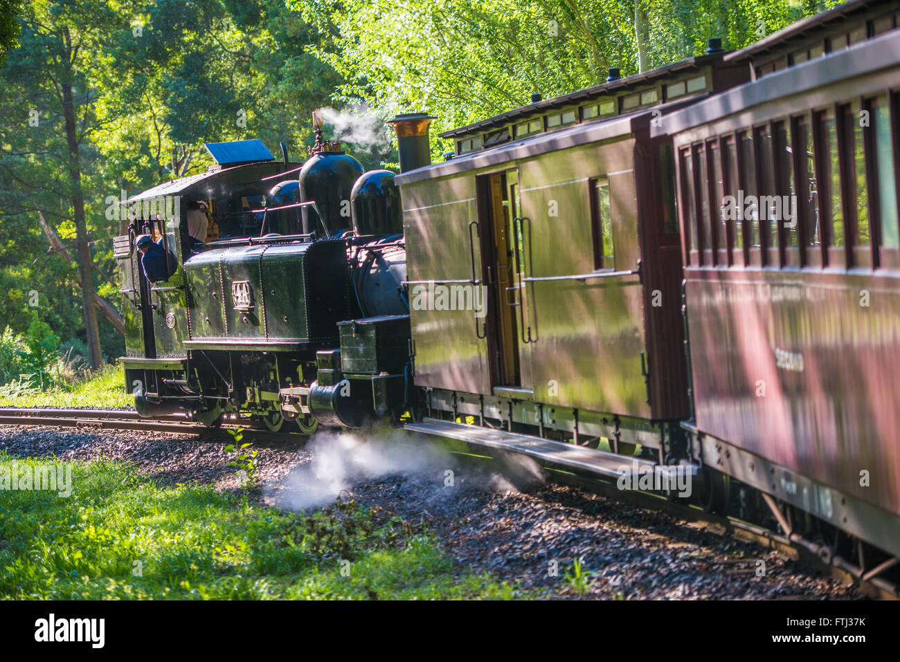 Puffing Billy steam train Stock Photo - Alamy
