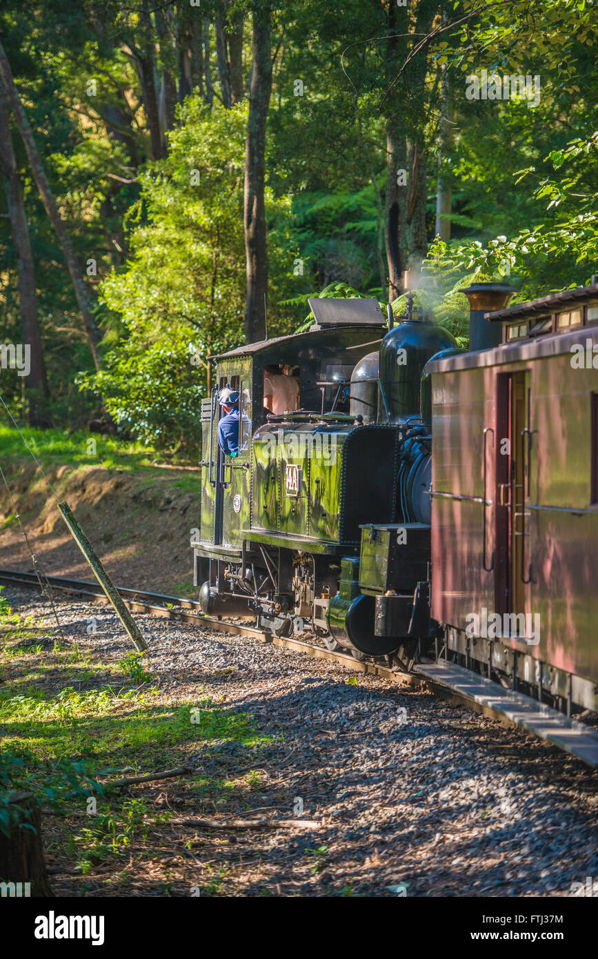 Puffing Billy steam train Stock Photo - Alamy
