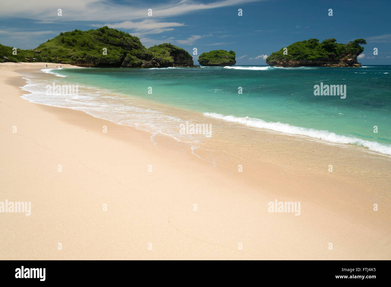 Travel destination of Watu Karung beach, Pacitan, Java, Indonesia Stock ...