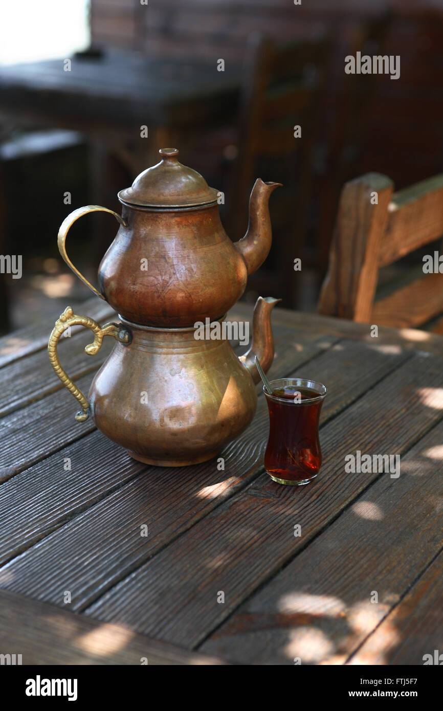 Turkish tea in service hi-res stock photography and images - Alamy