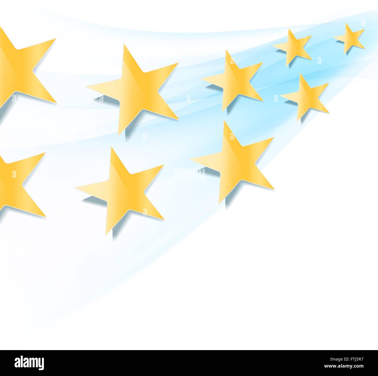 Blue Yellow Star Background