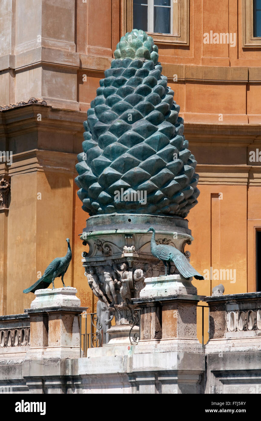 Italy, Lazio, Rome, Vatican, Musei Vaticani Museum, Cortile della Pigna ...