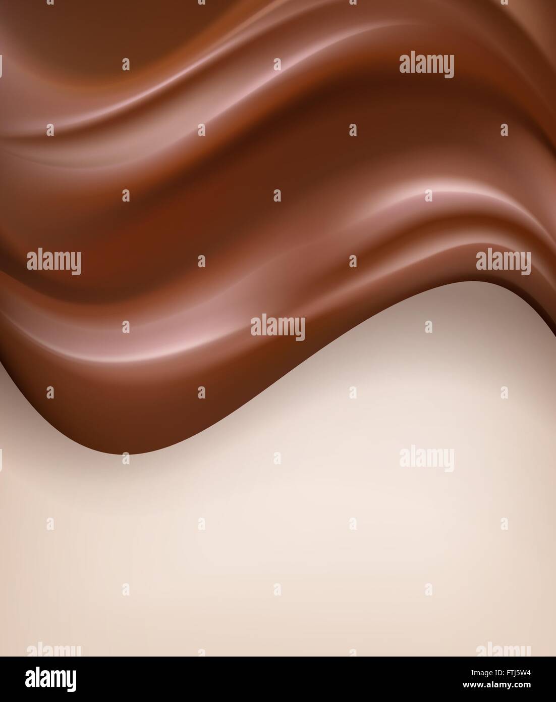 Abstract chocolate background. Wavy, creamy chocolate vertical vector ...