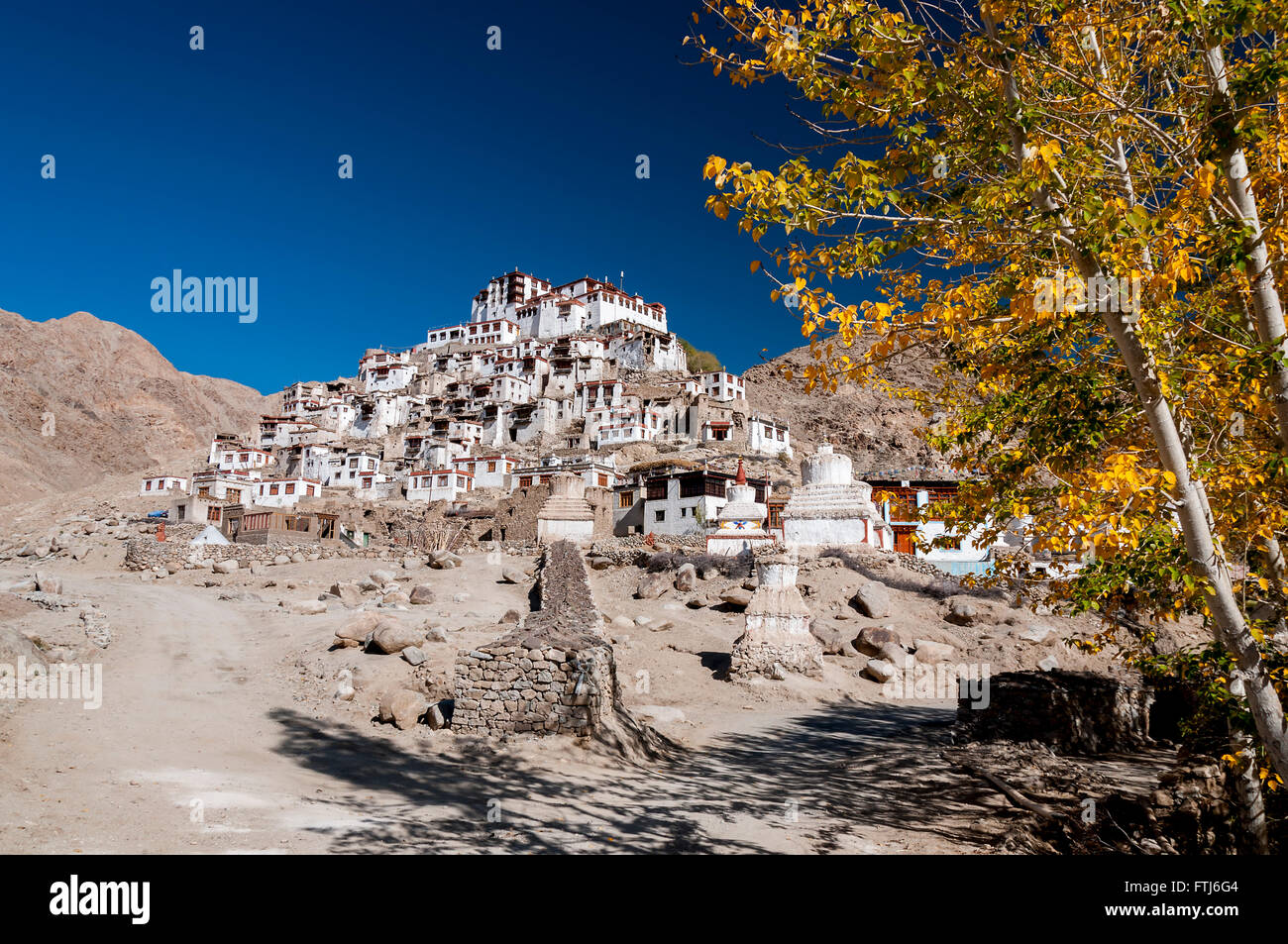 Chemrey monastery in hymalayas valley of Ladakh, India Stock Photo - Alamy