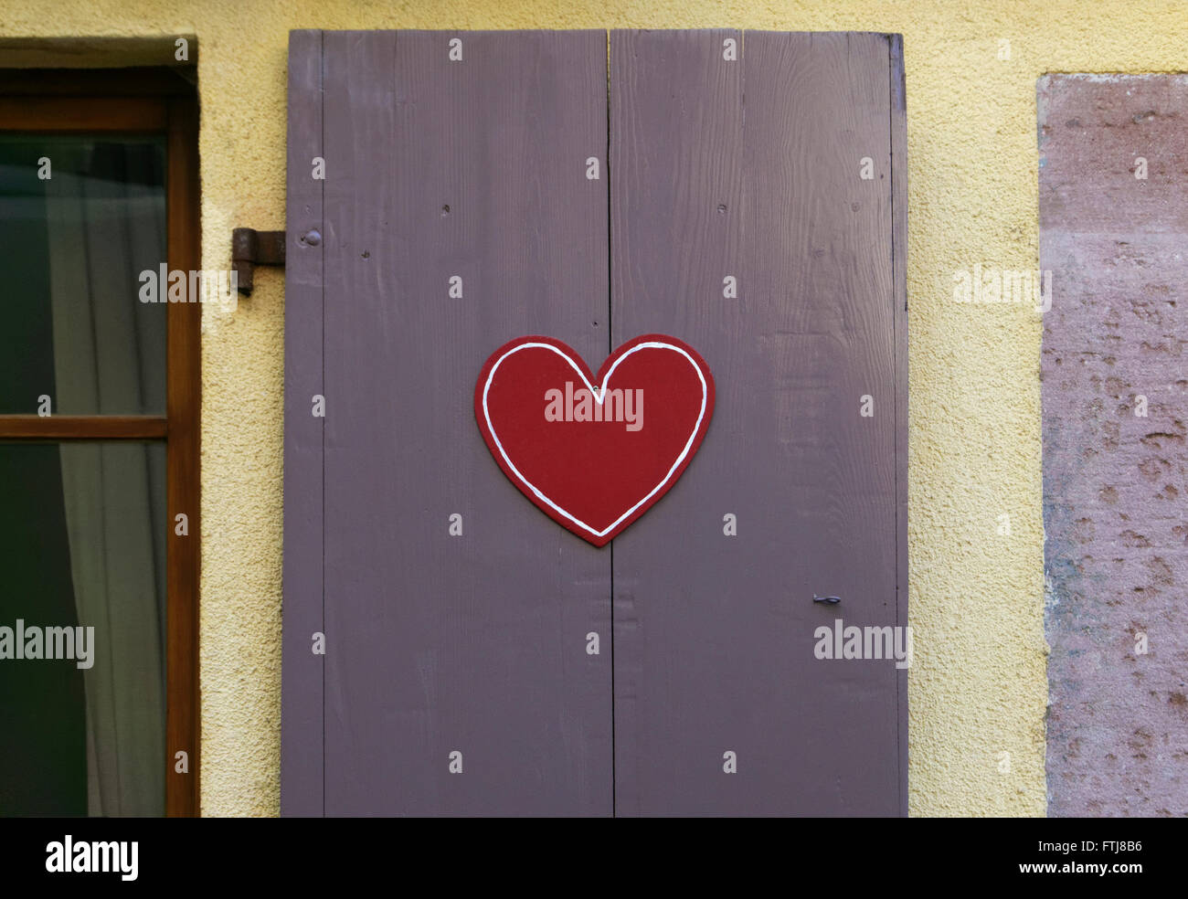 heart shape on window Stock Photo - Alamy