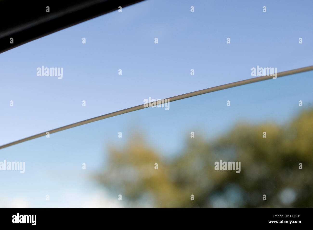 Car window glass partially open Stock Photo - Alamy