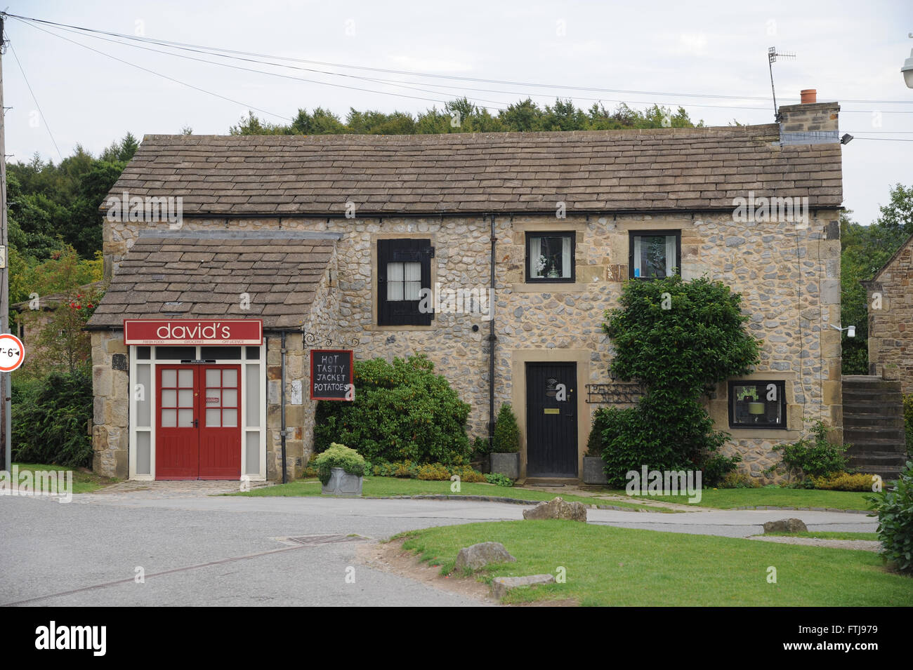 General views of the set on location of Itv soap emmerdale Stock Photo ...