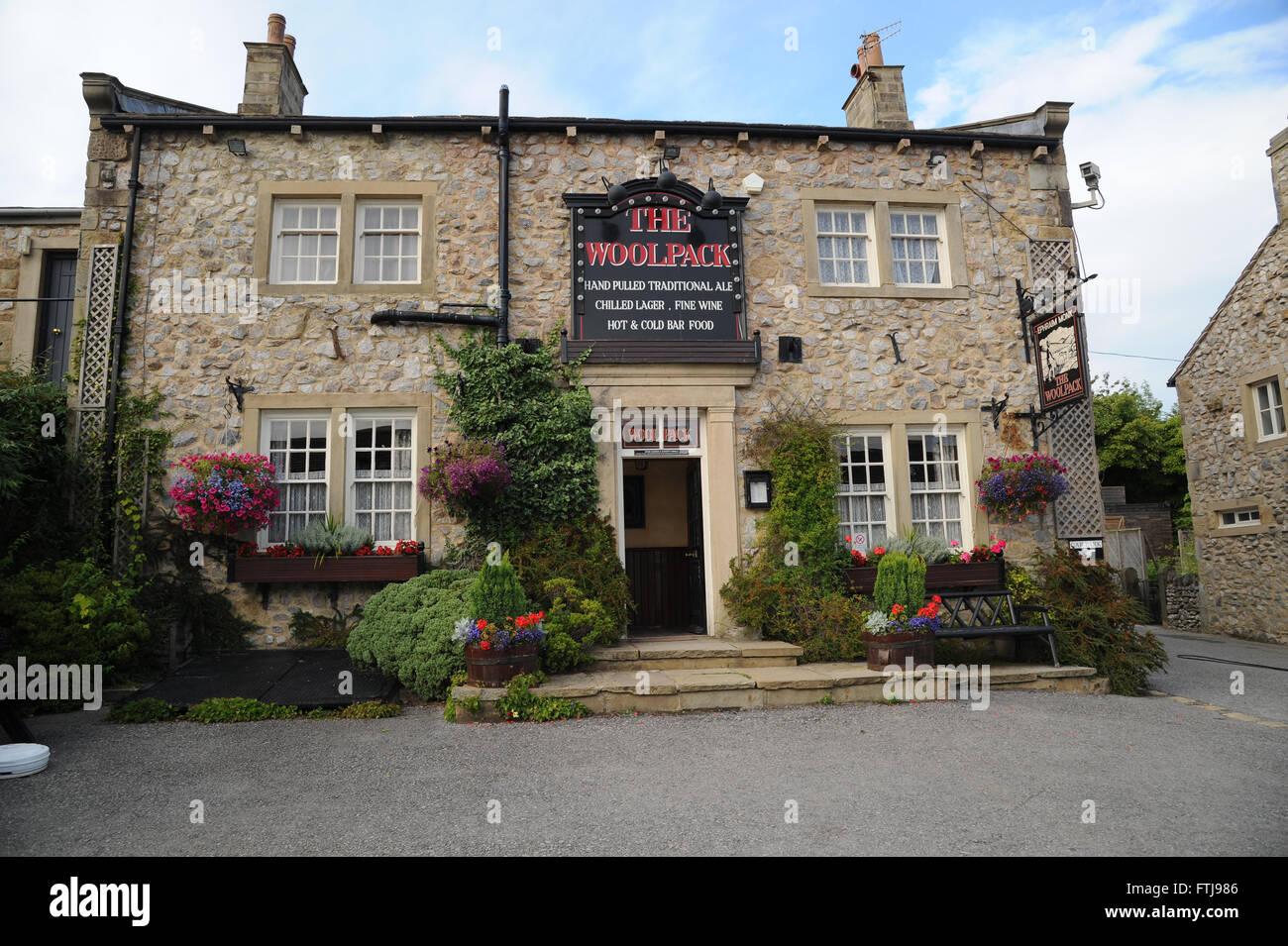 The Woolpack public house, General views of the set on location of Itv ...