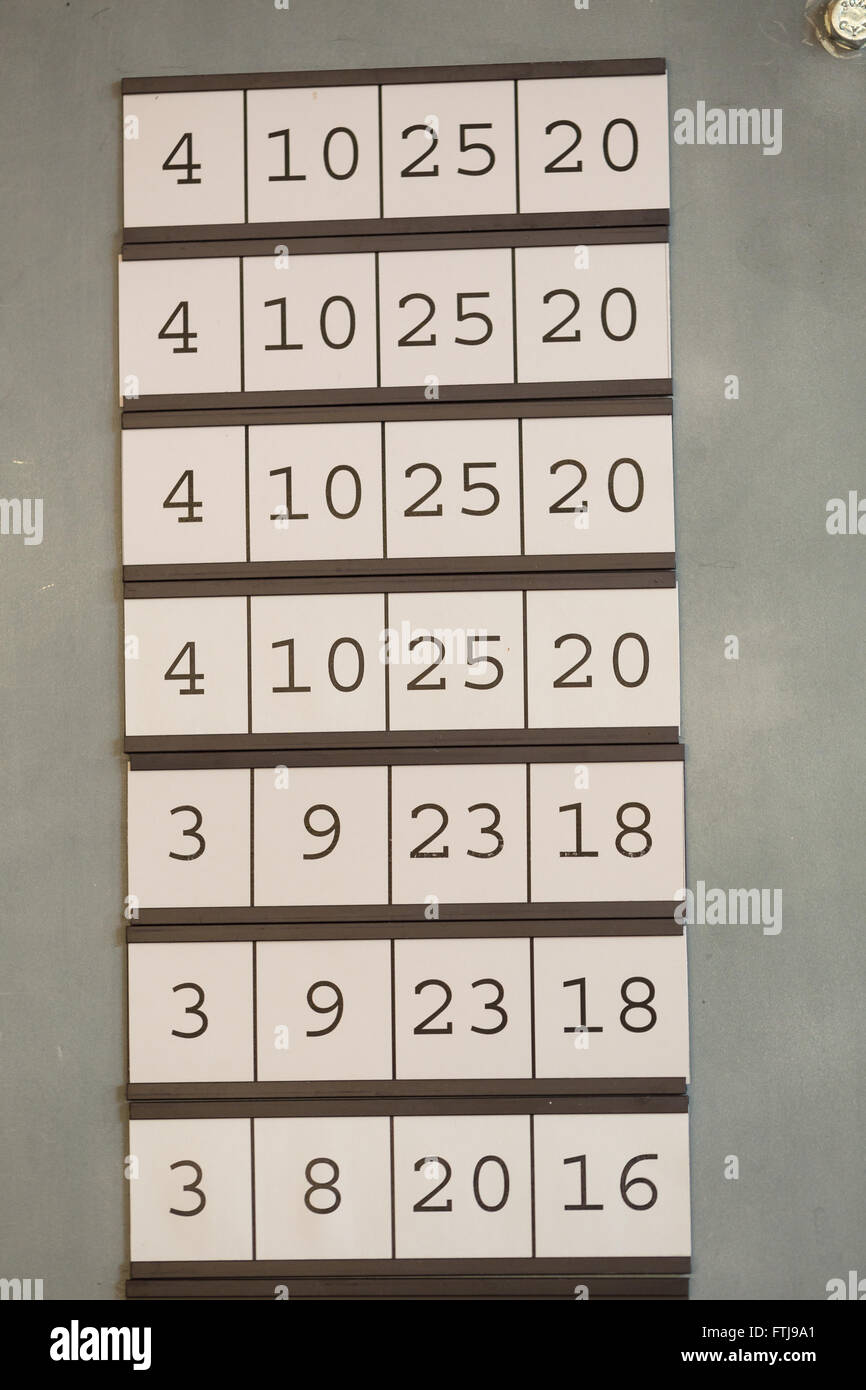 Price list hi-res stock photography and images - Alamy