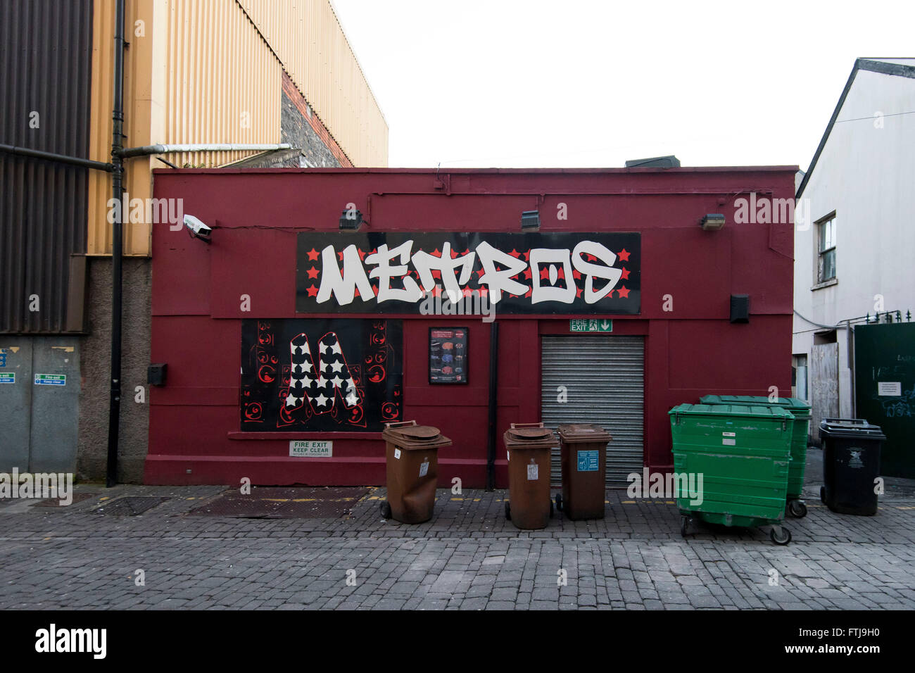 Metros nightclub club bar on Bakers Row in Cardiff, south Wales Stock ...