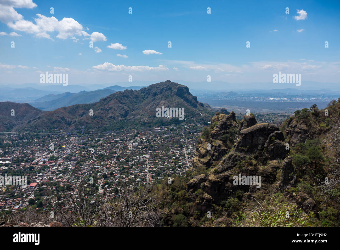 Tepoztlan Pyramid and Tepozteco Stock Photo - Alamy