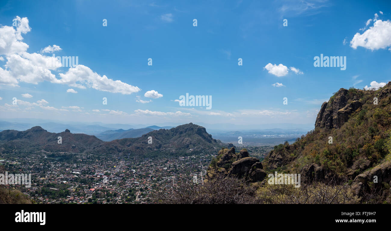 Tepoztlan Pyramid and Tepozteco Stock Photo - Alamy